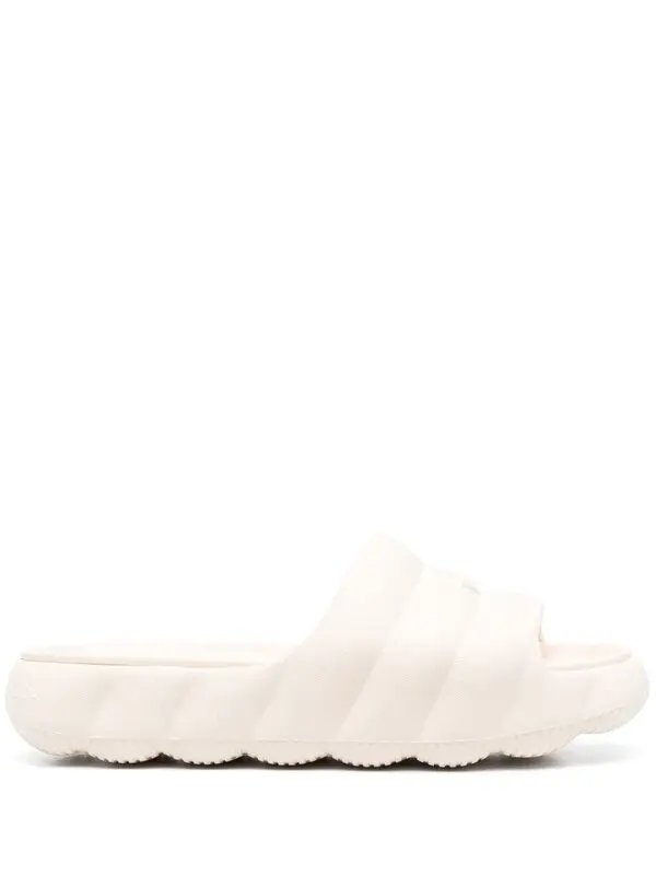 Moncler Lilo Quilted Slides - Neutrals