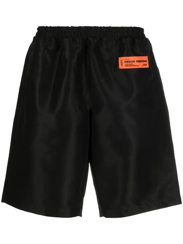 Heron Preston Logo Patch Track Shorts