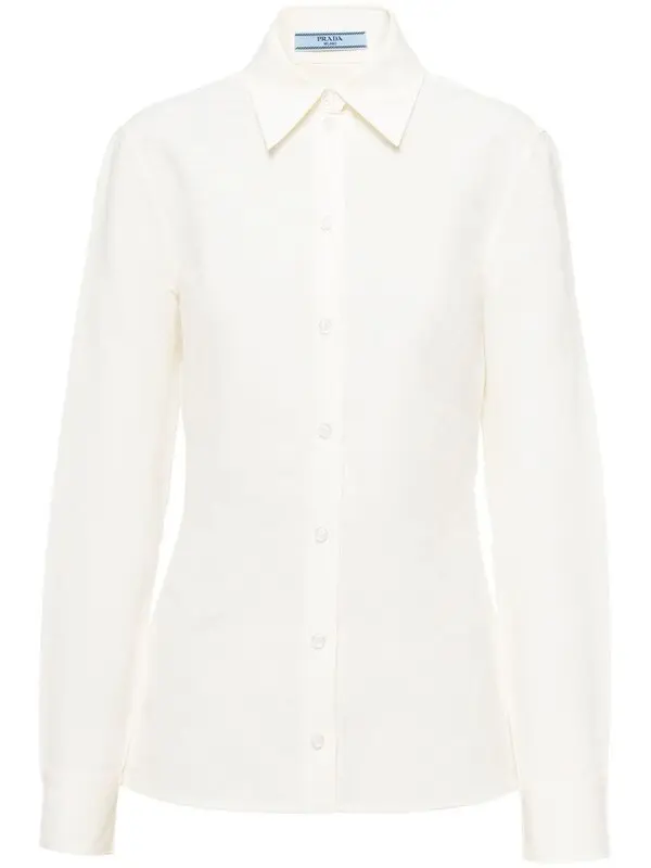 Prada Cotton Button-up Shirt - White