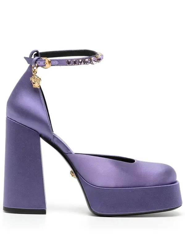 Versace Aevitas 120mm Single-platform Pumps - Purple