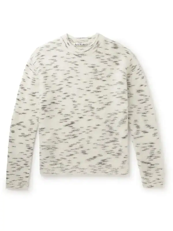 Acne Studios Kristova Brushed Jacquard-Knit Sweater - Unknown 