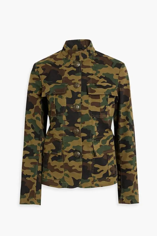 NILI LOTAN Cambre Camouflage-print Jacket
