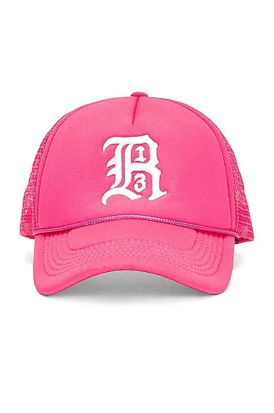 R13 Trucker Hat In Pink In Fuscia - 50% Off | Editorialist display picture 3