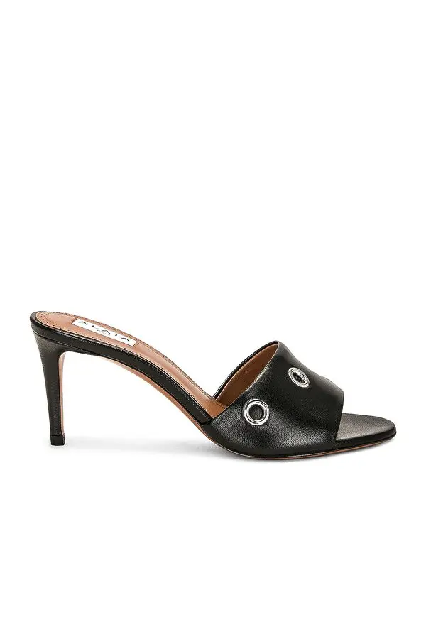 Alaïa Eyelet Mule - Noir