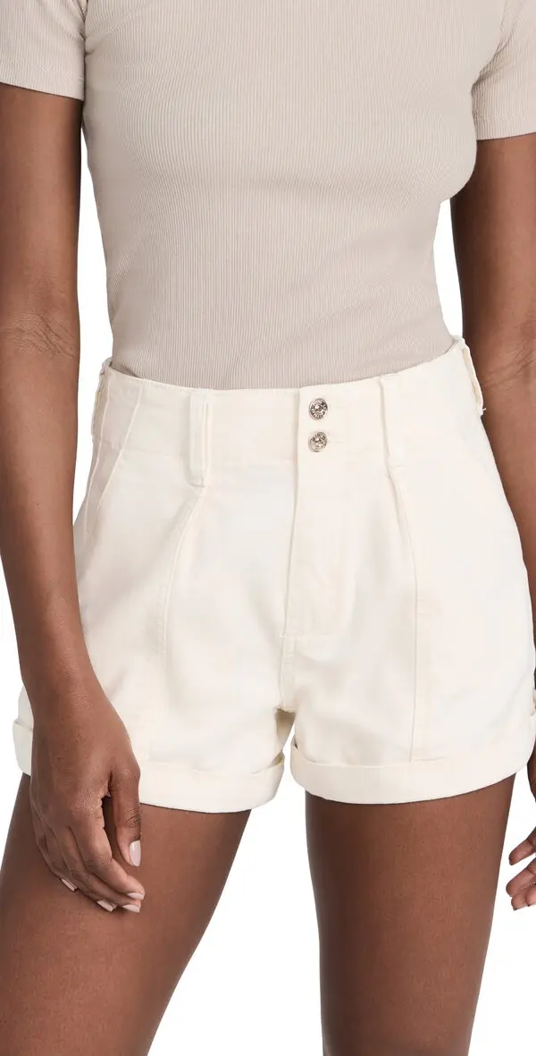 Paige Brooklyn Denim Shorts - Quartz Sand