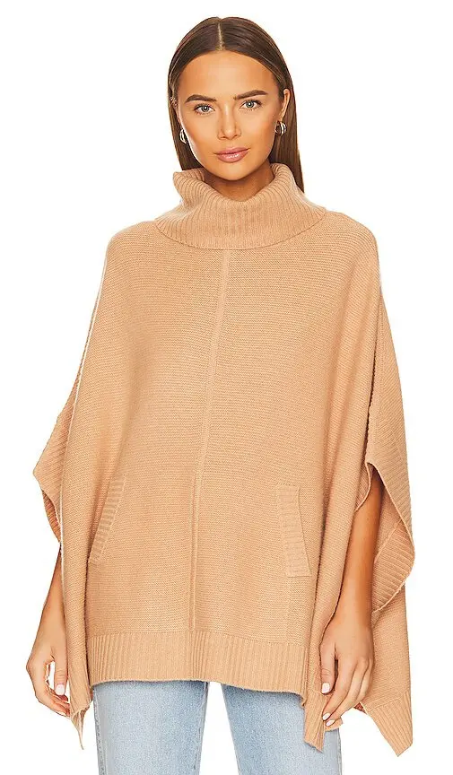 27 Miles Malibu Denley Oversized Cape In Tan In Camel - 35% Off ...