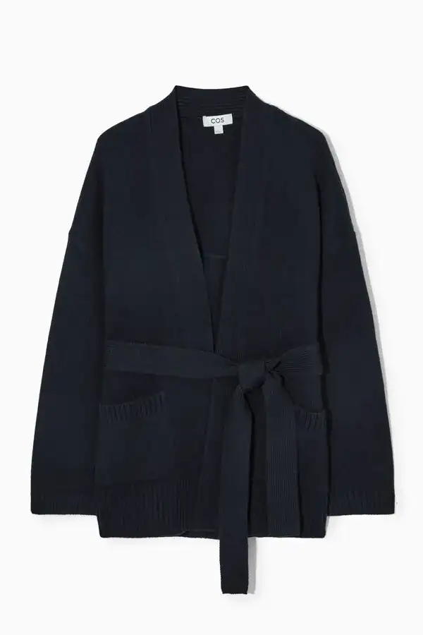Cashmere Cardigan Loungewear Wrap Cardigan Cos Belted Cashmere