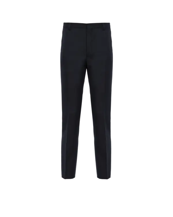 Prada Wool Blend Extra-slim Fit Trousers