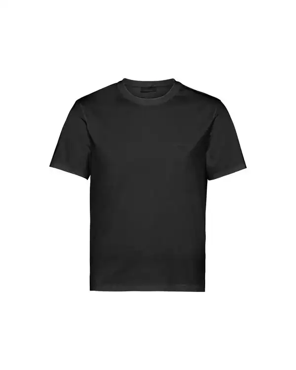 Prada Technical Jersey T-Shirt - Black | Editorialist