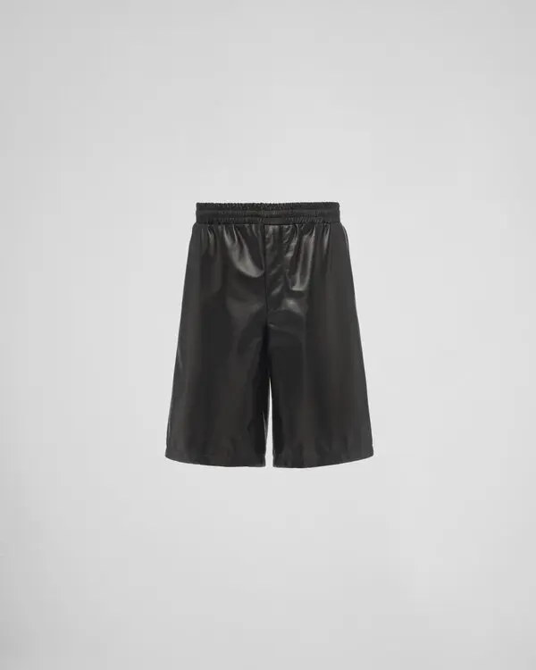 Prada Nappa Leather Bermudas