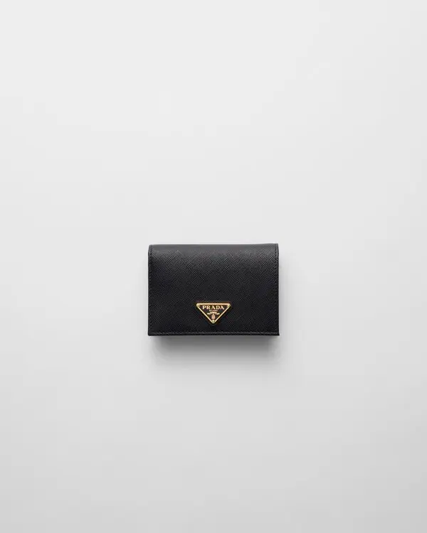 Prada Small Saffiano Leather Wallet - Black