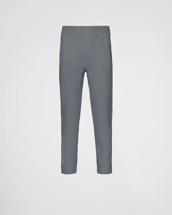 Prada Recycled Double Jersey Pants - Iron Gray