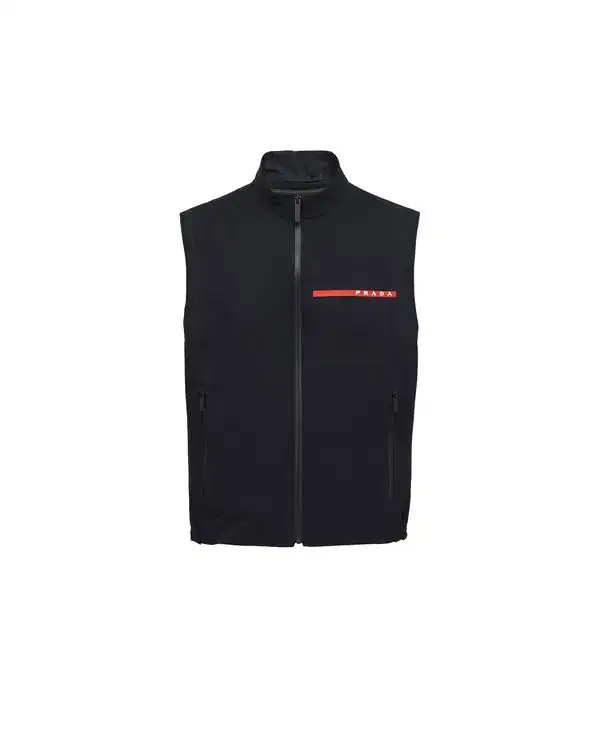 PRADA ベスト Prada Light Bi-Stretch Vest - Black | Editorialist
