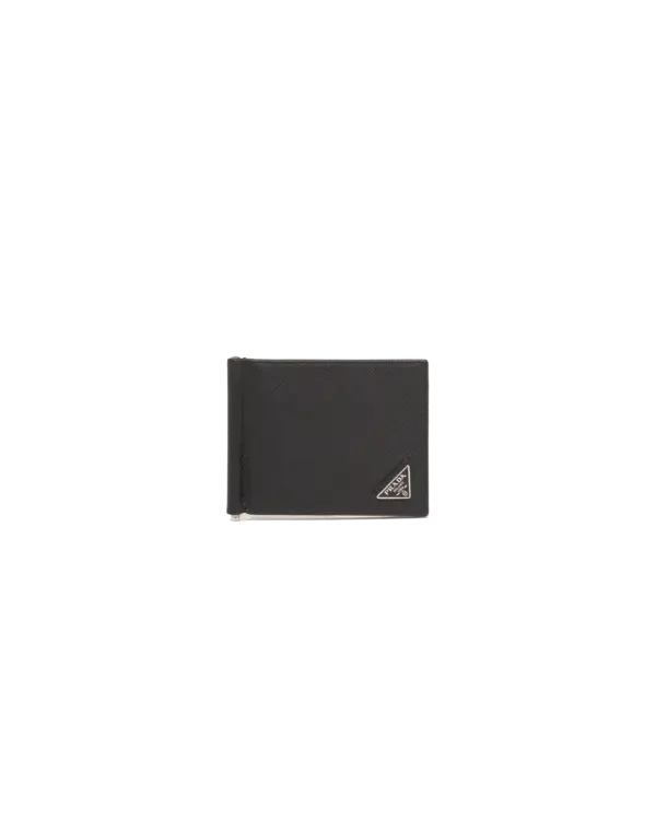 Prada Saffiano Leather Wallet - Black
