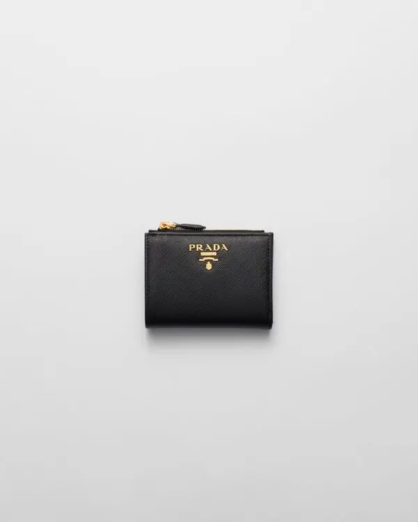 Prada Small Saffiano Leather Wallet - Black