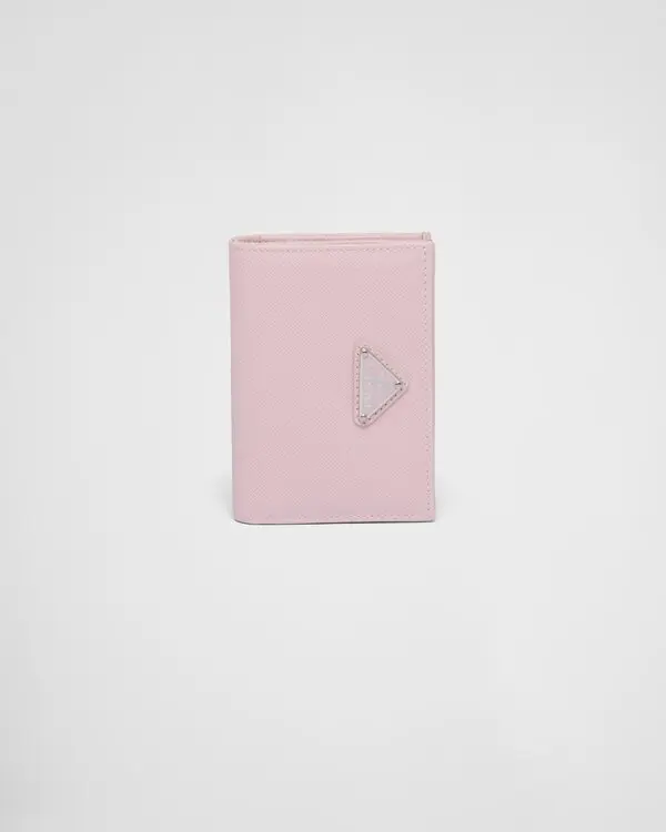 Prada Small Saffiano Leather Wallet - Alabaster
