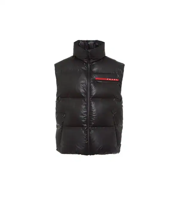 Prada Light Re-nylon Down Vest - Black | Editorialist