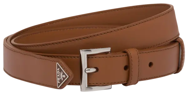 Prada Leather Belt - Cognac