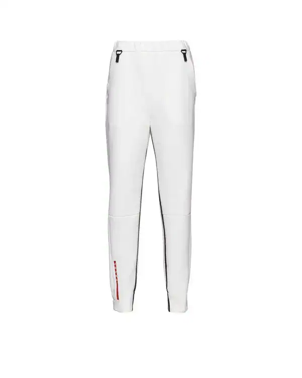 Prada Recycled Double Jersey Pants - White | Editorialist