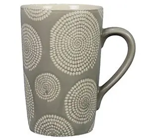 YOUNG'S INC. Set Of Four 16-oz Stoneware Mugs
