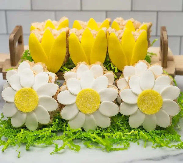 CREATIVE CRISPIES CO. Creative Crispies Spring 12-pc Yellow Flower As Sortment