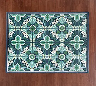 Veranda Living 5'x7' Talavera Tile In/outdoorrug - One-color | Editorialist