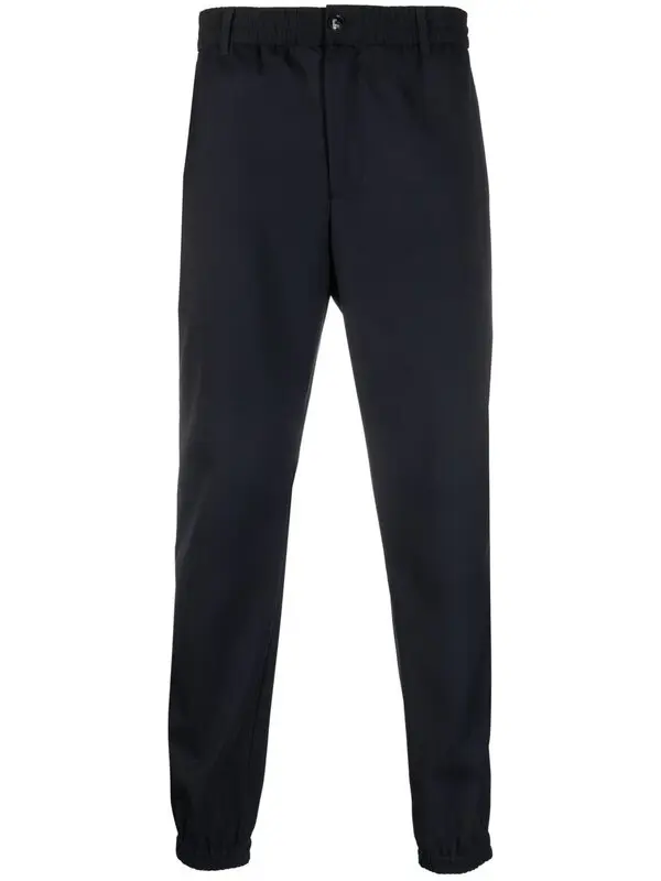 Emporio Armani Elasticated-waistband Tapered Trousers
