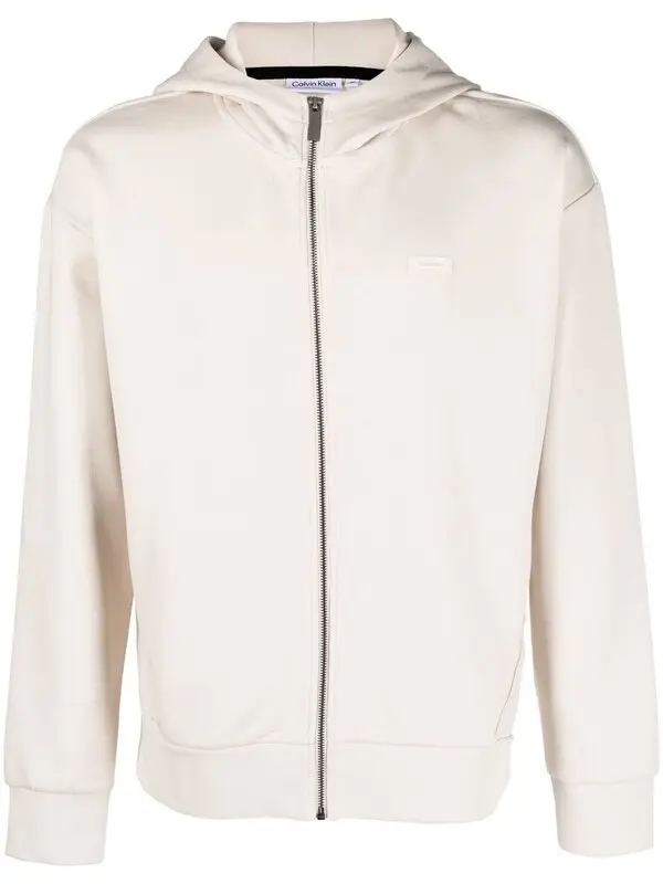 Calvin Klein Logo-patch Zip-up Hoodie