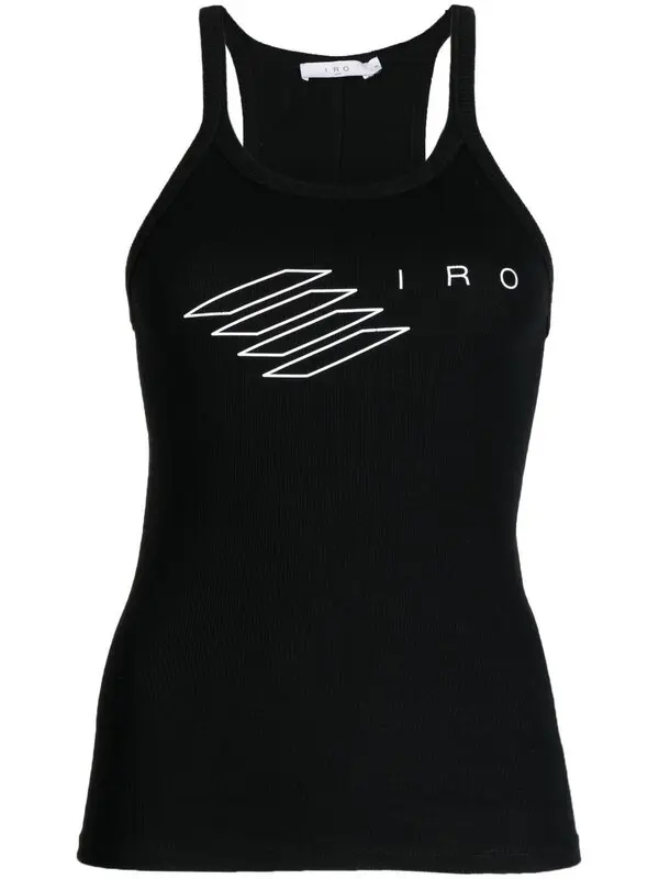 IRO PARIS Logo-print Tank Top - Black