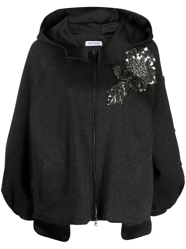 Dice Kayek Flower-appliqué Jacket