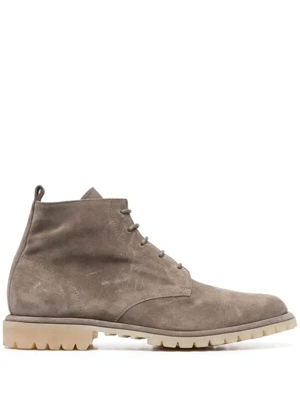 Officine Creative Lace-up Suede Boots