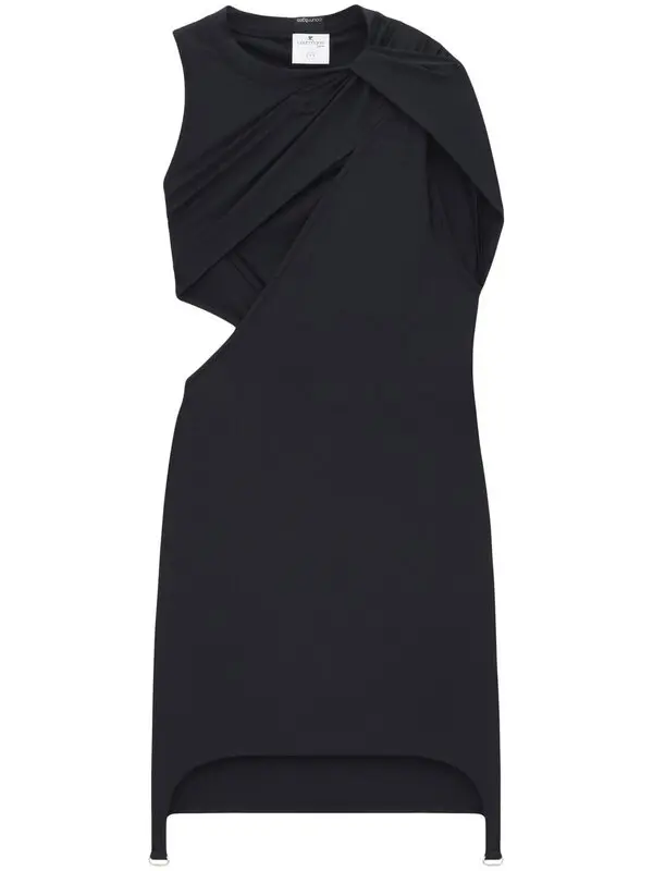 COURREGES Cut-out Mini Dress - Black