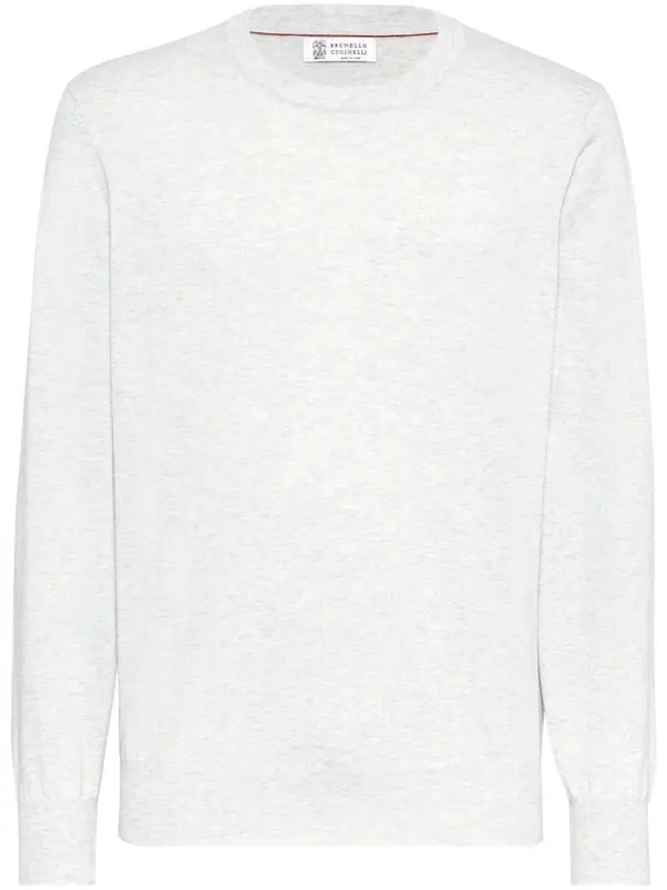 Brunello Cucinelli Cotton Knitted Jumper - White