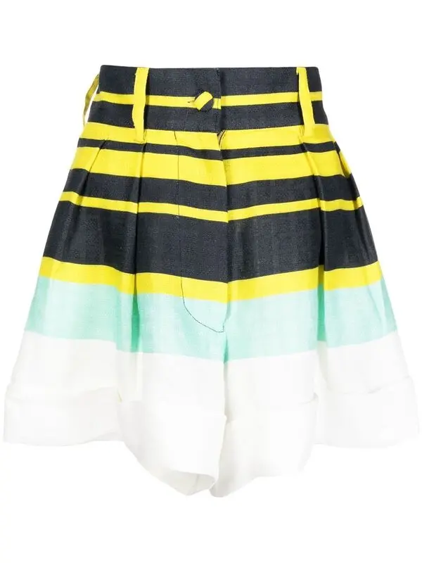 BAMBAH Striped High-waisted Shorts
