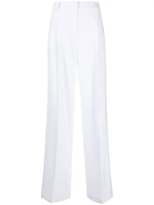 Michael Kors Wide-leg Tailored Trousers - White