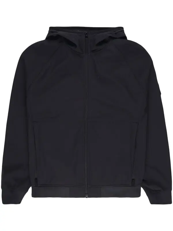 Stone Island Logo-patch Hooded Jacket - Black