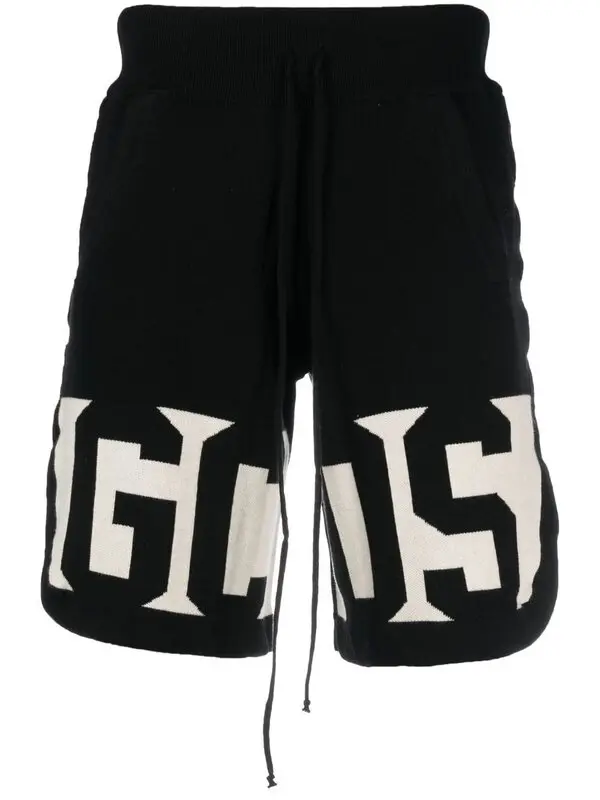 Gcds Logo-detail Bermuda Shorts - Black