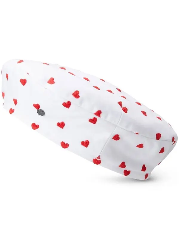 MAISON MICHEL Billy Heart-print Beret