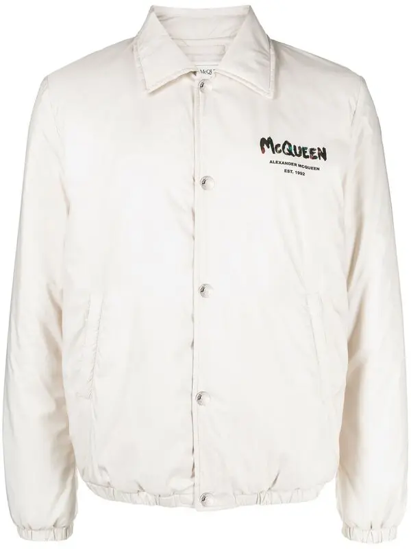 Alexander McQueen Logo-print Bomber Jacket