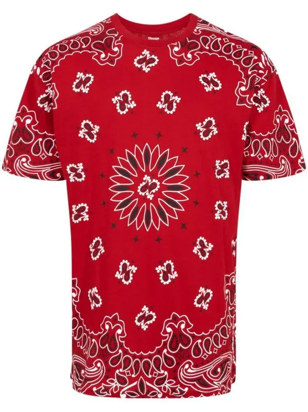 Supreme X Hanes Bandana Tagless Crew Neck T-shirt - Red