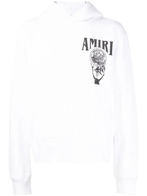 Amiri Logo-print Hoodie - White