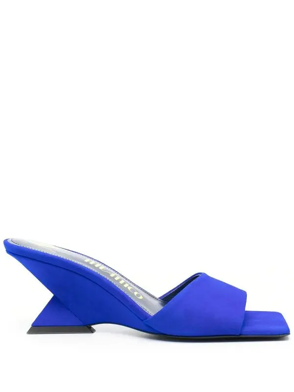 Attico 75mm Cheope Sandals - Blue