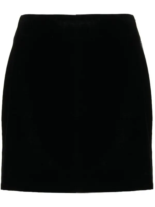 Ermanno Scervino Velvet A-line Mini Skirt - Black