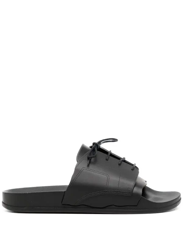 MAISON MARGIELA Lace-up Slides - Black