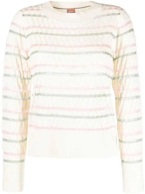 Hugo Boss Double-striped Knitted Sweater