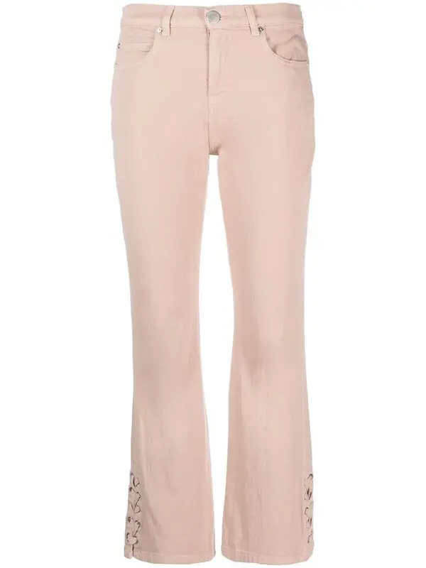 Pinko Lacing-detail Bootcut Jeans