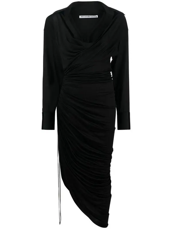 Alexander Wang Asymmetric V-neck Dress