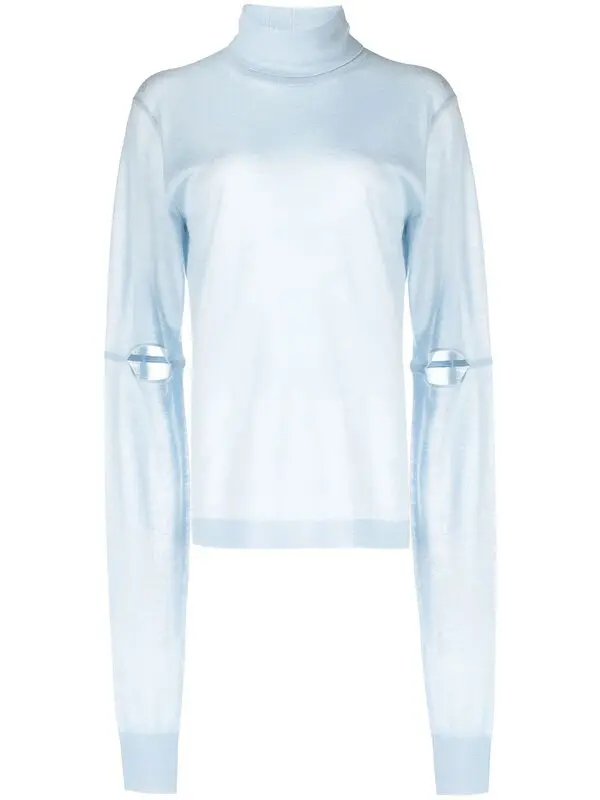 Helmut Lang Cut-out Cashmere Jumper
