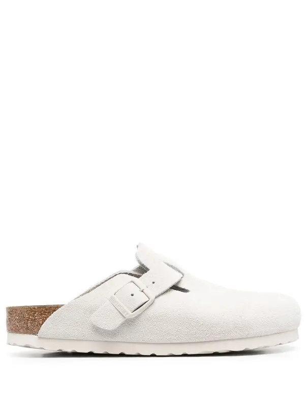 BIRKENSTOCK Side Buckle-detail Slippers - White