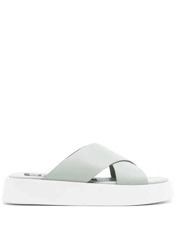 Senso Pippi I Crossover Platform Sandals - Green